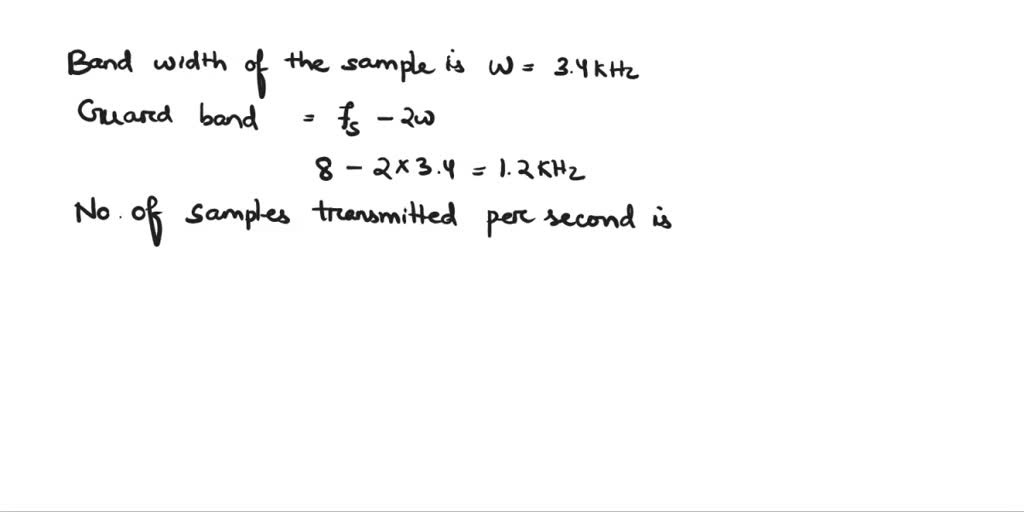 VIDEO solution: 2) a) Twenty-four voice signals are sampled uniformly ...