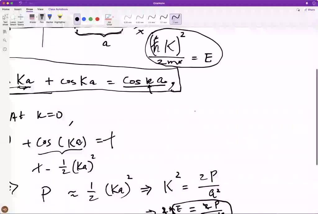 SOLVED: In the Kronig-Penney model for the delta-function potential and ...