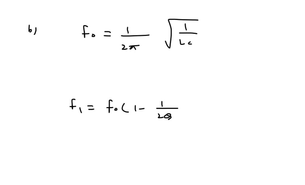 SOLVED: A parallel RLC circuit has R=5Ω, L=100mH, and C=1mF. (a) Find ...