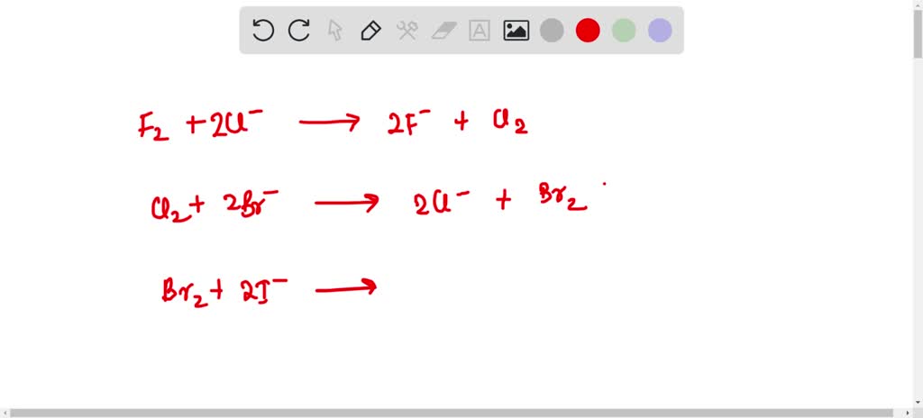 SOLVED: Write a balanced equation for the reaction between I2 and ...