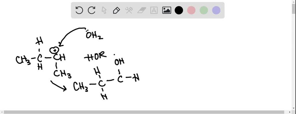 SOLVED: Step 3: Draw curved arrows. ROH represents another 2-butanol ...