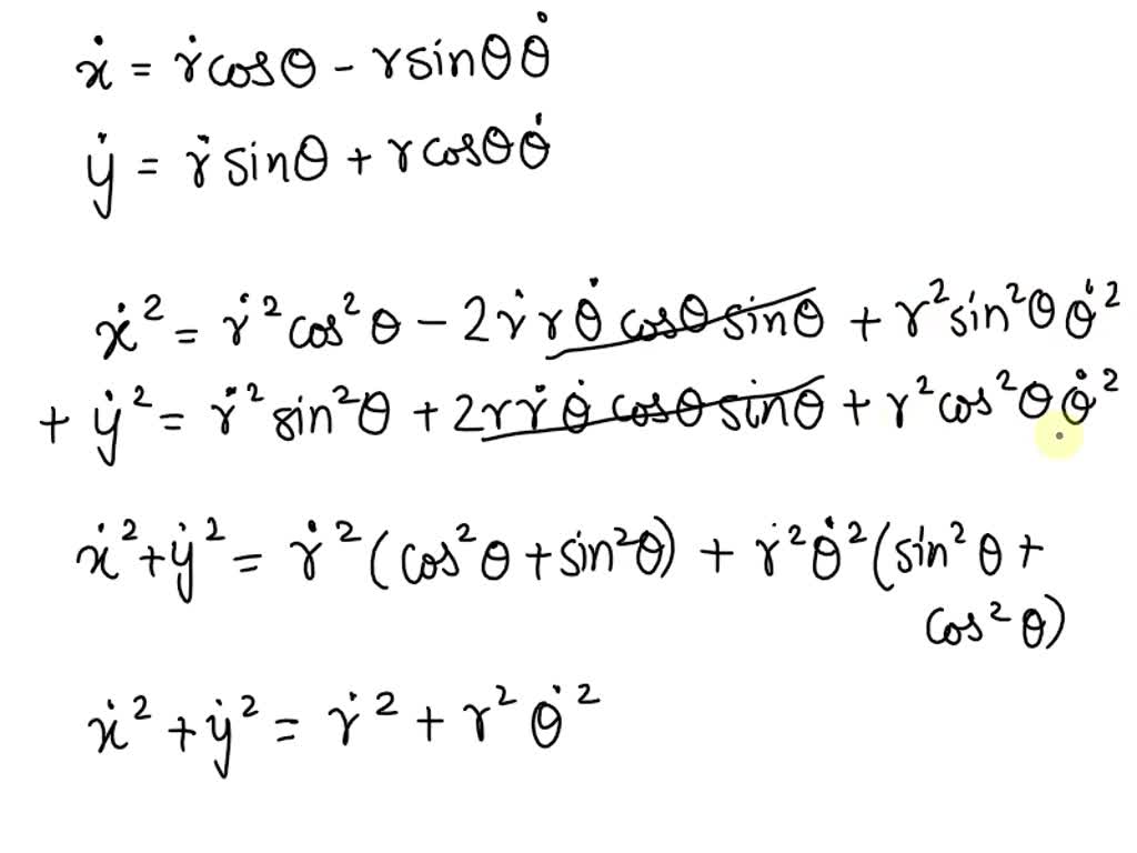 SOLVED: Consider a particle of mass m moving in a plane under the attractive force Î¼m/r^2 ...