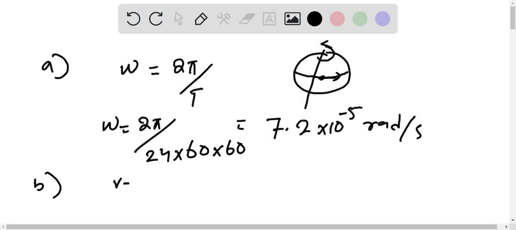 SOLVED: The Earth rotates on its axis once a day. What is the magnitude ...