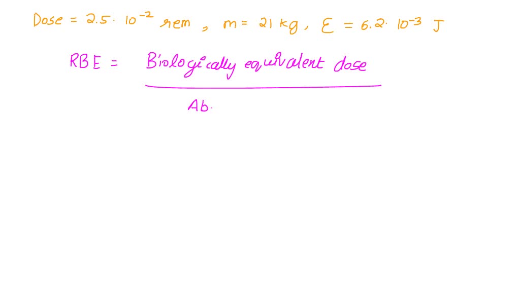 SOLVED: The biologically equivalent dose for a typical chest X-ray is 2 ...
