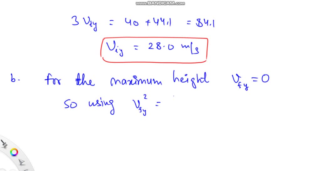 SOLVED: Three seconds after being projected from ground level, projectile is displaced 50 m ...