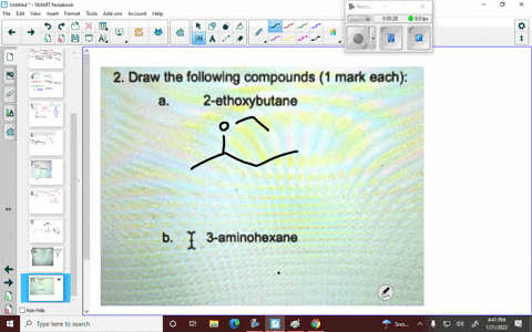 For the compounds given below draw the chemical structures...