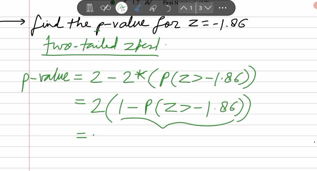 SOLVED: Consider a one-sample two-sided z-test for a population ...
