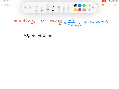 a calculate the force in n needed to bring 900 kg car to rest from a speed of 950 kmh in a ...