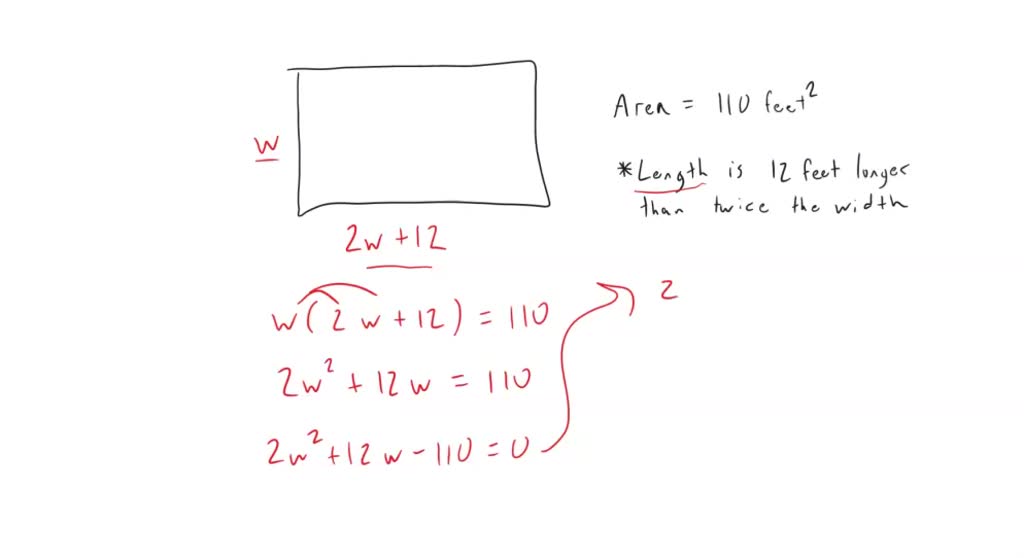 SOLVED: The area of a rectangular wall of a barn is 110 square feet ...