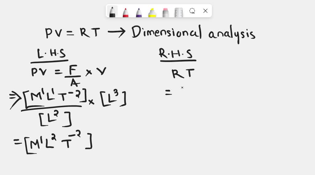 SOLVED: Check the correctness of the formula. PV=RT where symbol usual ...