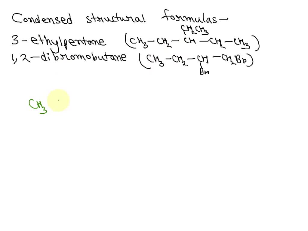 SOLVED: "A condensed structural formula is 3 system of writing organic ...