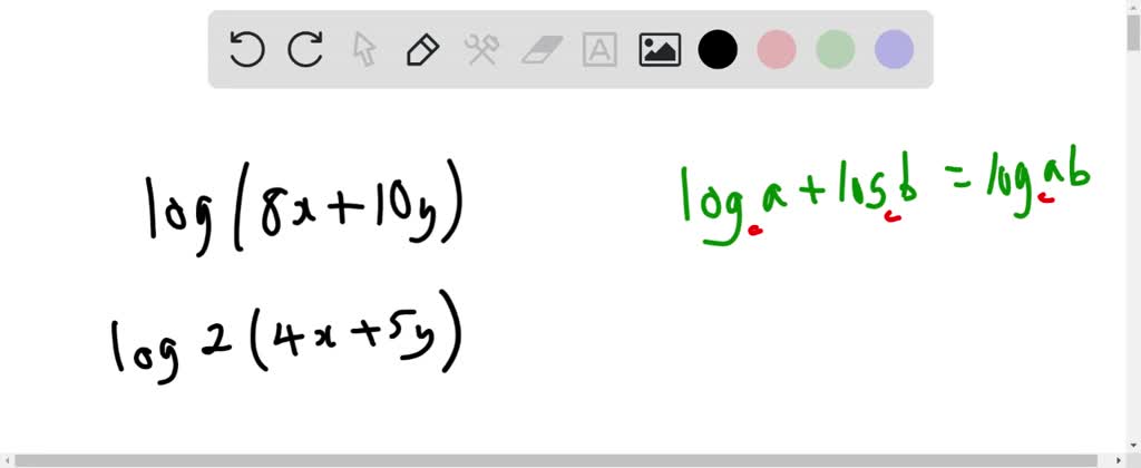 Solved Use The Product Rule Of Logarithms To Write The Completely Expanded Expression 