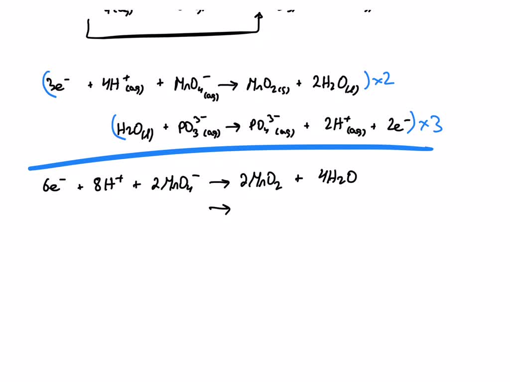 Solved Balancing Redox Reactions Complete The Reaction And Balance It Potassium Permanganate