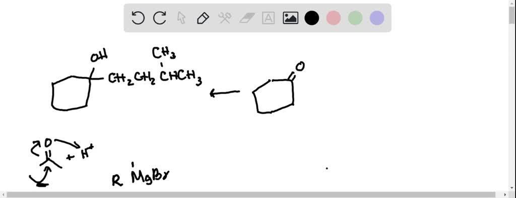 SOLVED: Draw structural formulas for an aldehyde or ketone and alkyl ...