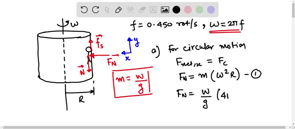 SOLVED: A certain amusement park ride consists of a large rotating ...
