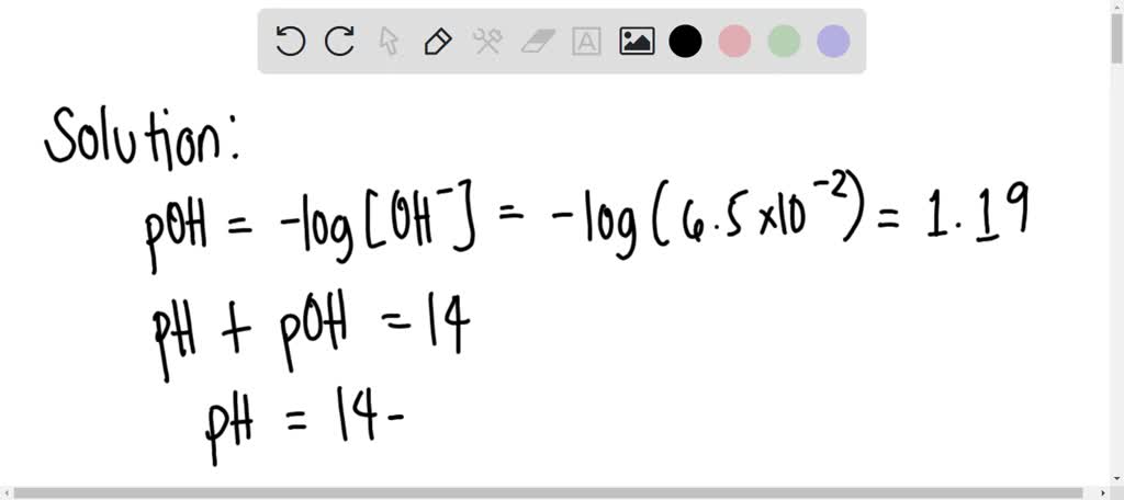 SOLVED: 'The hydroxide ion concentration in an aqueous solution at 258C ...