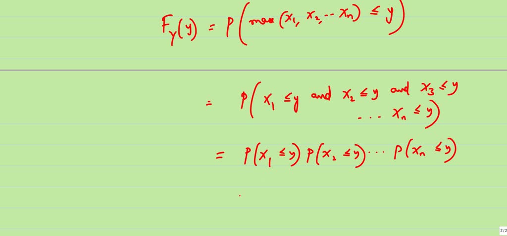 SOLVED: Let X1, X2...... Xn denote a random sample of a random variable X which is uniform on ...