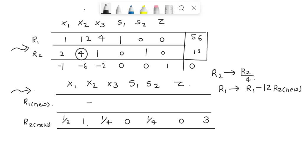 Solved Pivot Once As Indicated The Given Simplex Tableau Read The Solution From The Result 4678