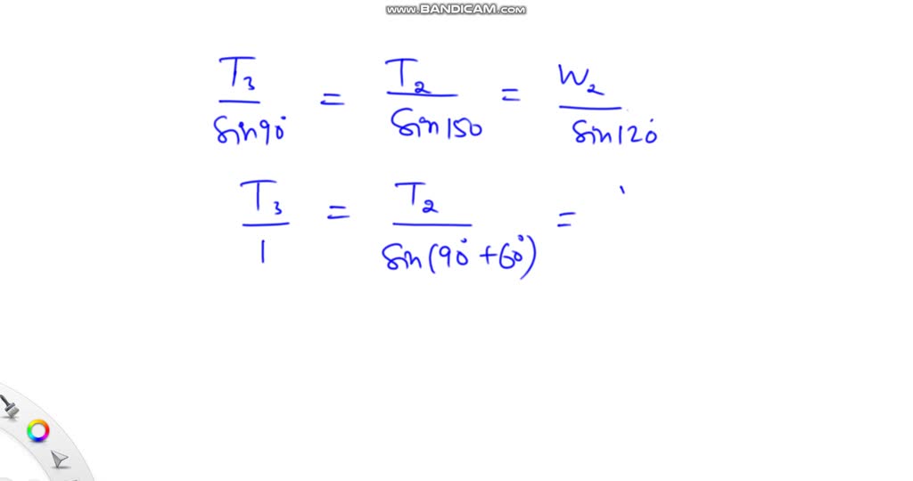 SOLVED: '2.A light string ABCDE whose extremity A is fixed, has weights WI and W2 attached to it ...