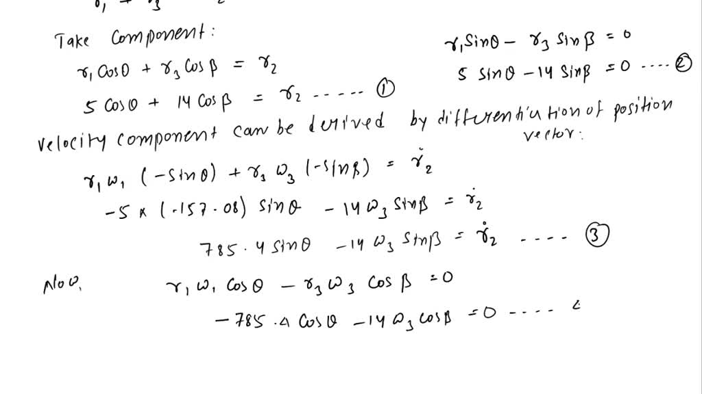 SOLVED: The common configuration of a reciprocating engine is that of the slider crank mechanism ...