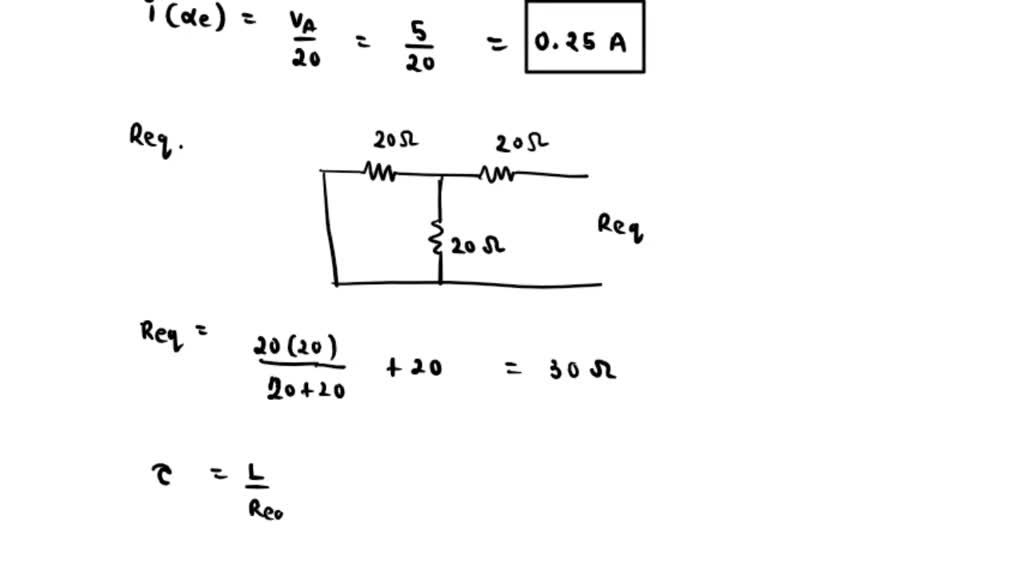 SOLVED: Example 2 The circuit shown below has reached steady state at t ... SOLVED: Example 2 The circuit shown below has reached steady state at t ...