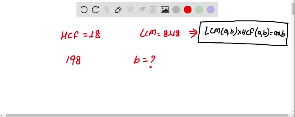 SOLVED: The HCF of two numbers is 18 and their LCM is 8118 if one ...