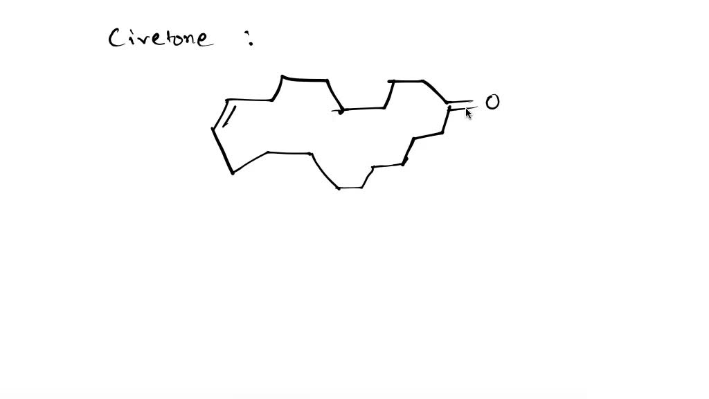 SOLVED: 6) One source of a musky odor in perfumes is civetone; compound ...