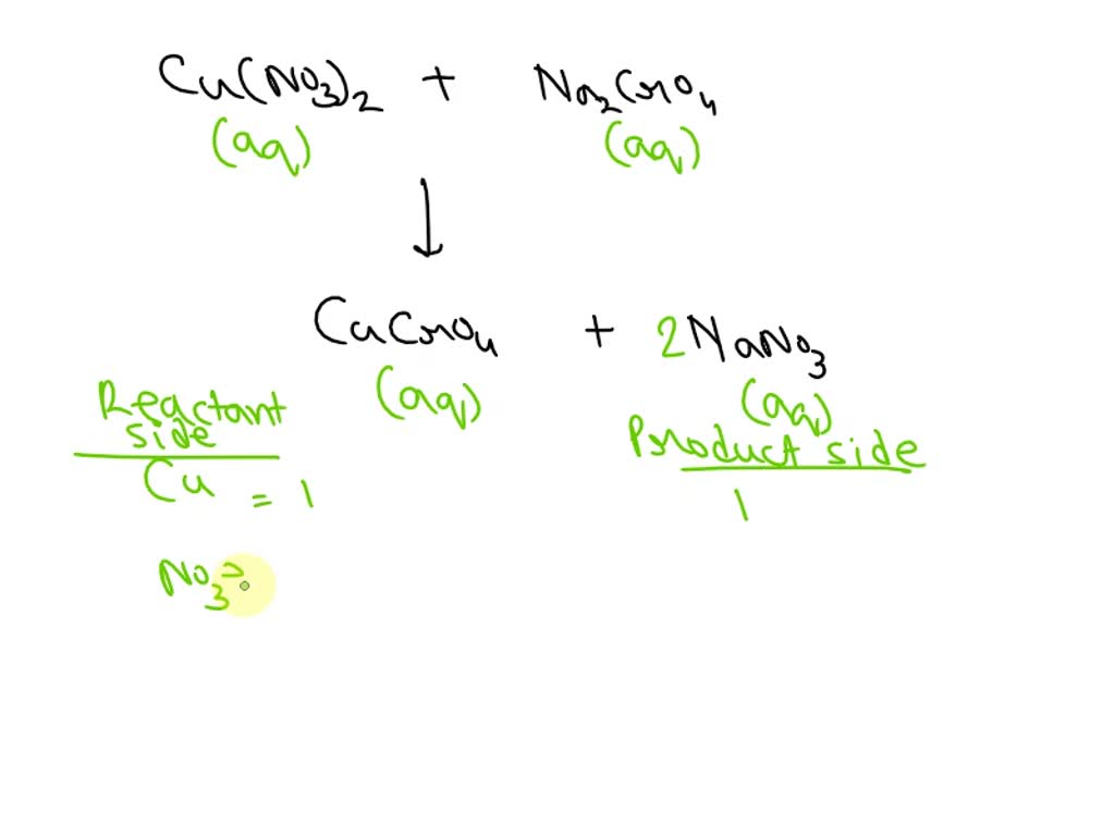 SOLVED: Balance the following reaction with the states of matter: Cu ...