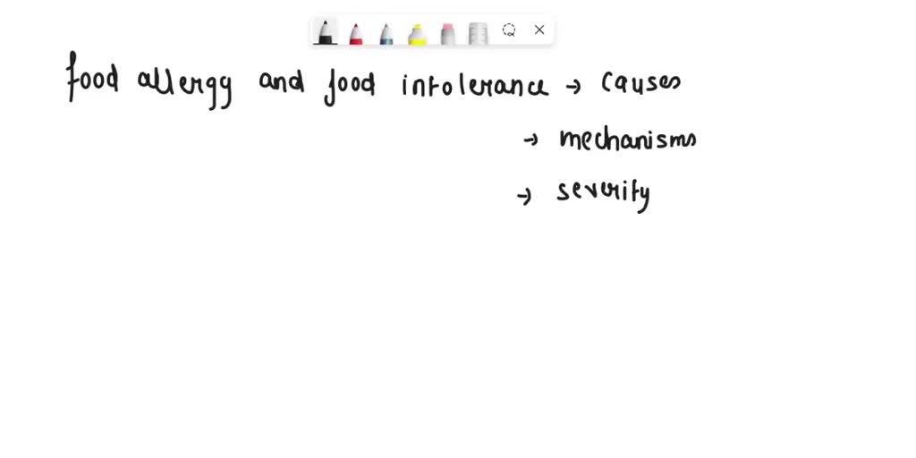 SOLVED: Compare between food allergy and food intolerance 'Causes ...