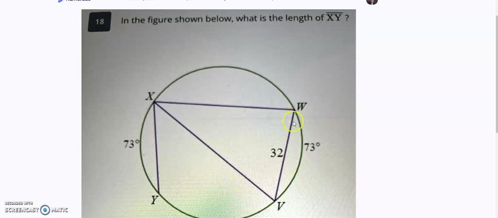 SOLVED: Text: Find the lengths of wxy and shown in the figure below. If xy = 69. Round your ...