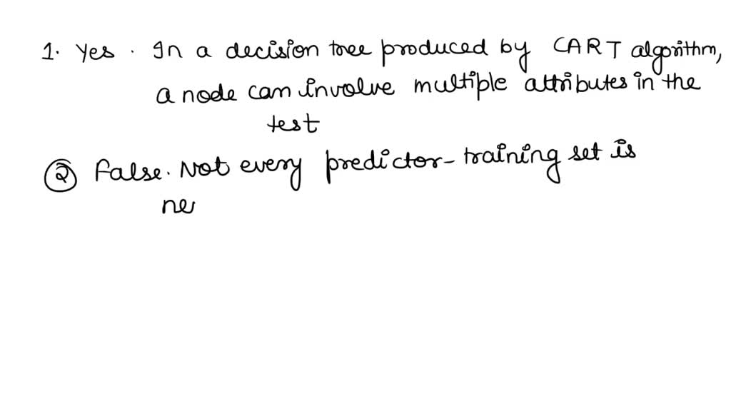 Solved Random Forest Is Not Necessarily Built Using Decision Trees Other Supervised Learning