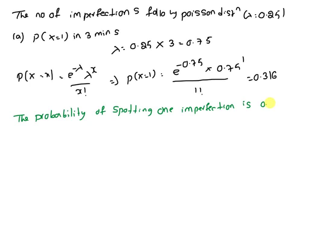 SOLVED: In the inspection of tin plate produced by a continuous ...