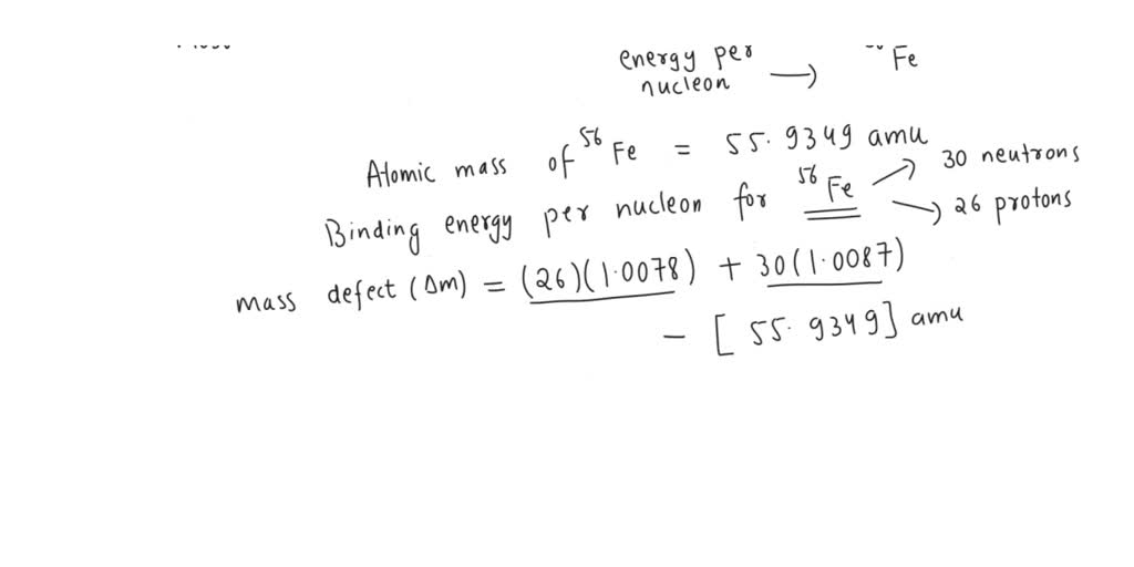 SOLVED: The most stable nucleus in terms of binding energy per nucleon ...