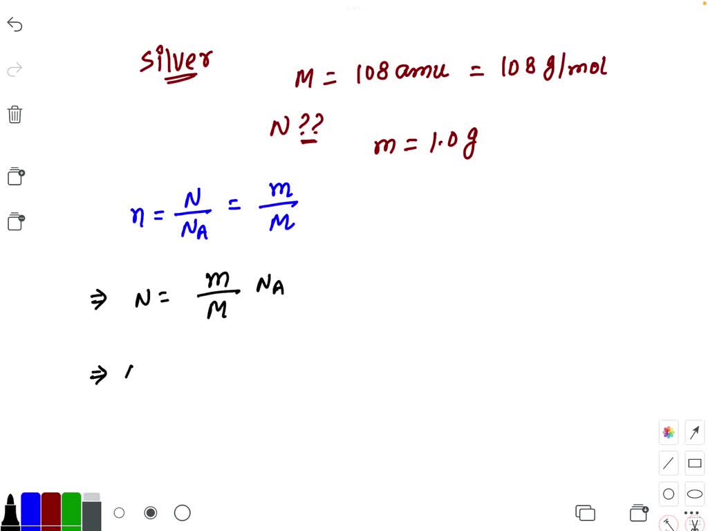 SOLVED: Silver has an atomic mass of 108 amu. How many silver atoms ...