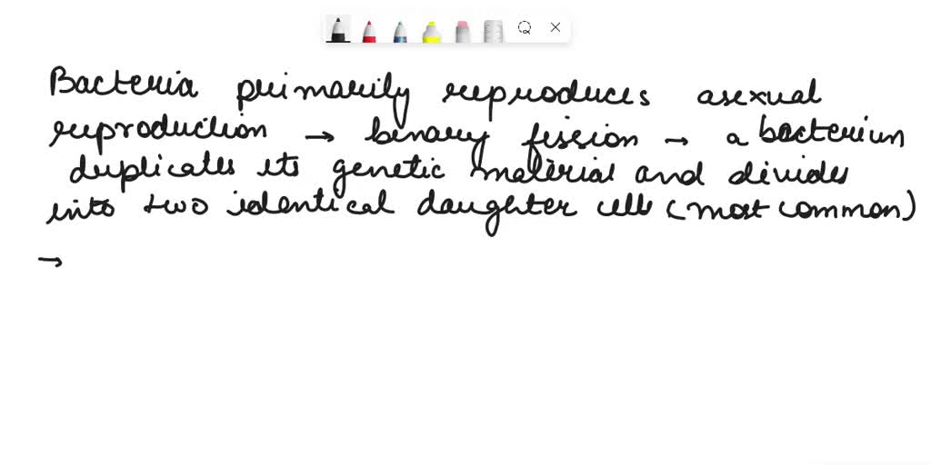 SOLVED: Bacteria can reproduce sexually by conjugation and asexually by binary fission.