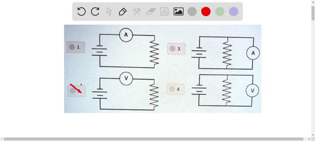 SOLVED: Which circuit diagram represents the correct Way to measure the ...