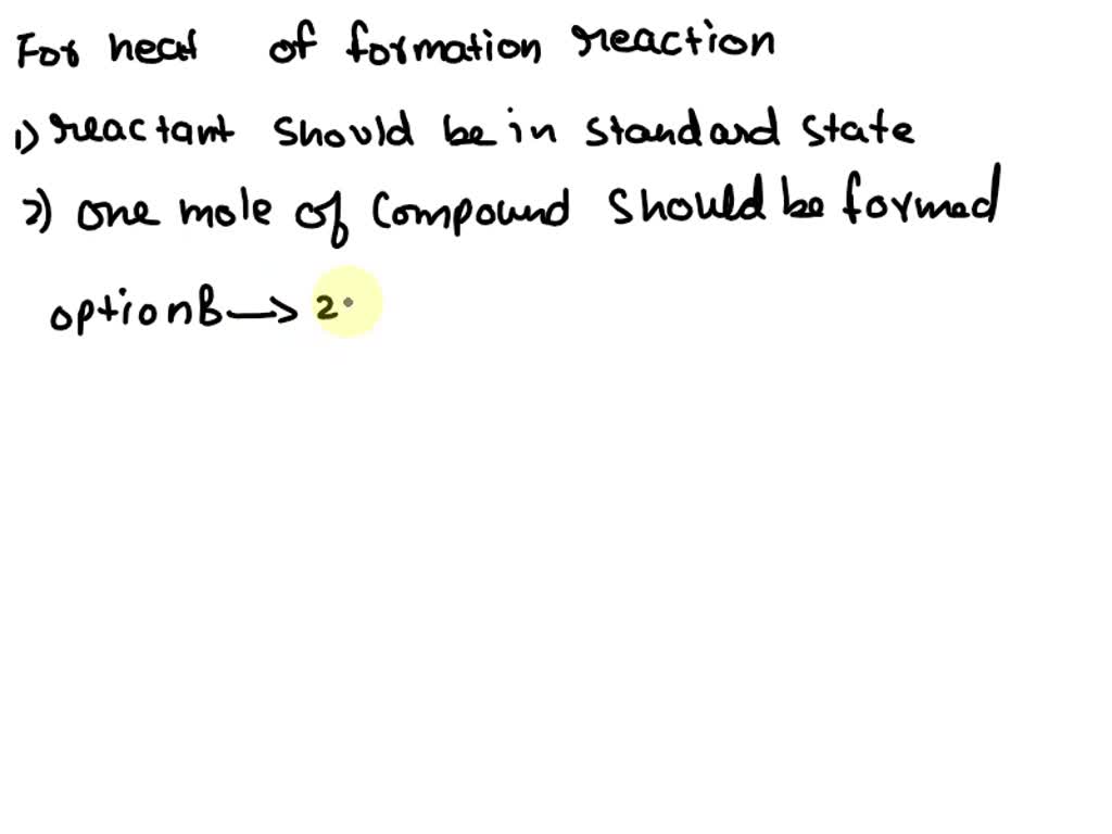 SOLVED: 6. The standard enthalpy of formation, Î”Hf, of the compound ...