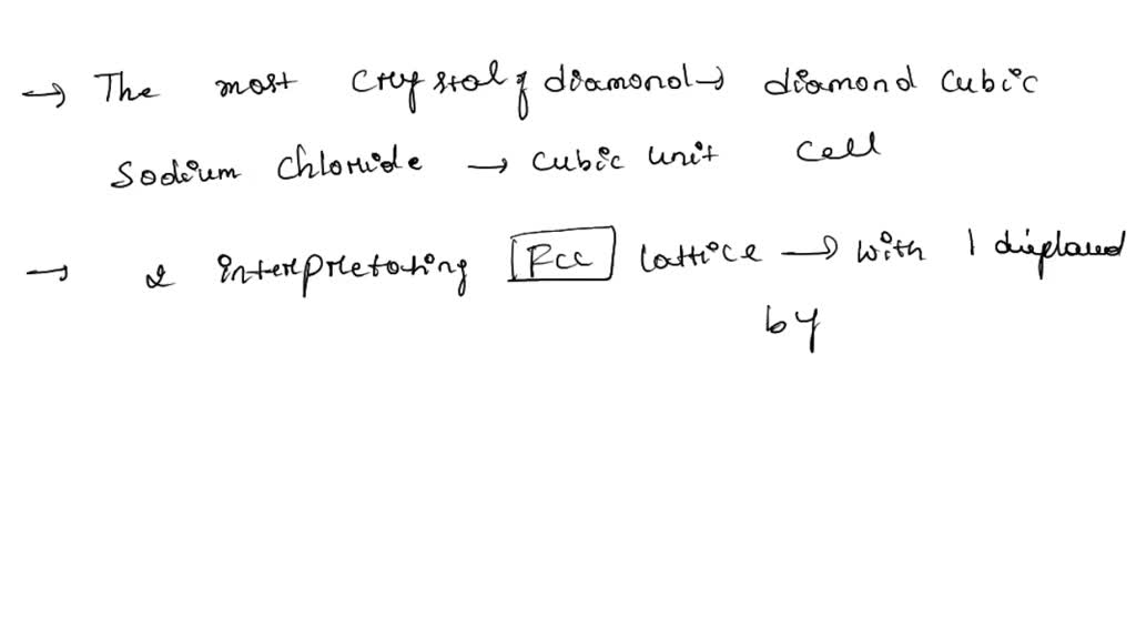 SOLVED: Carbon and sodium chloride are both extended structures. What ...