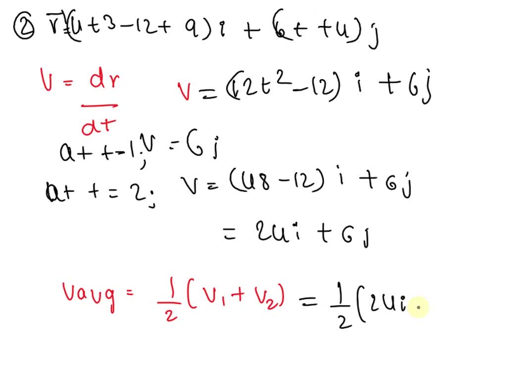 SOLVED: A particle is moving in three dimensions and its position vector is given by; r⃗ (t)=(3 ...