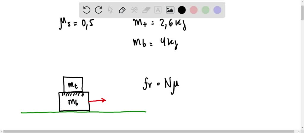 SOLVED: Two blocks, stacked one on top of the other, slide on a frictionless horizontal surface ...