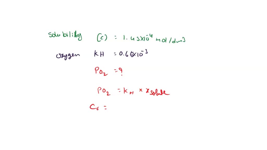 SOLVED: The solubility of oxygen gas at 25 °C at 1 atmospheric pressure ...