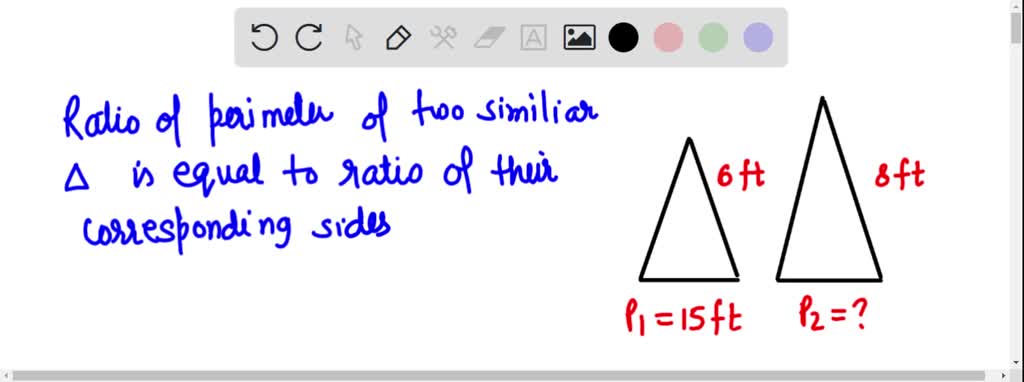 SOLVED: 'Find the perimeter of the larger flag. Given the two similar ...