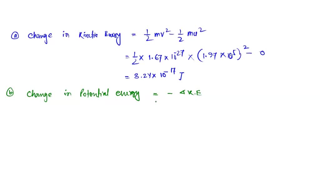 SOLVED: A constant electric field accelerates a proton (mp = 1.67 x 10 ...