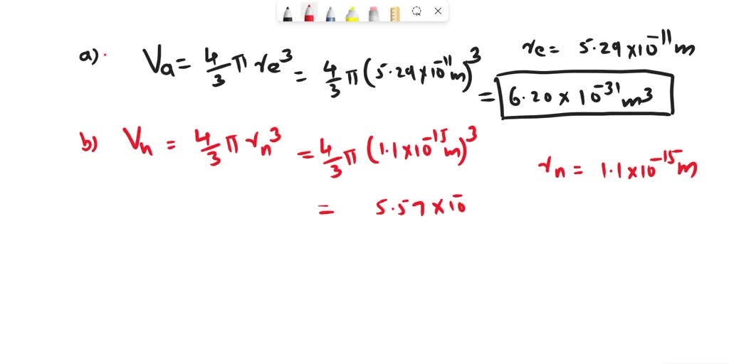 Solved The Nucleus Of The Hydrogen Atom Has A Radius Of About 1 1 × 10