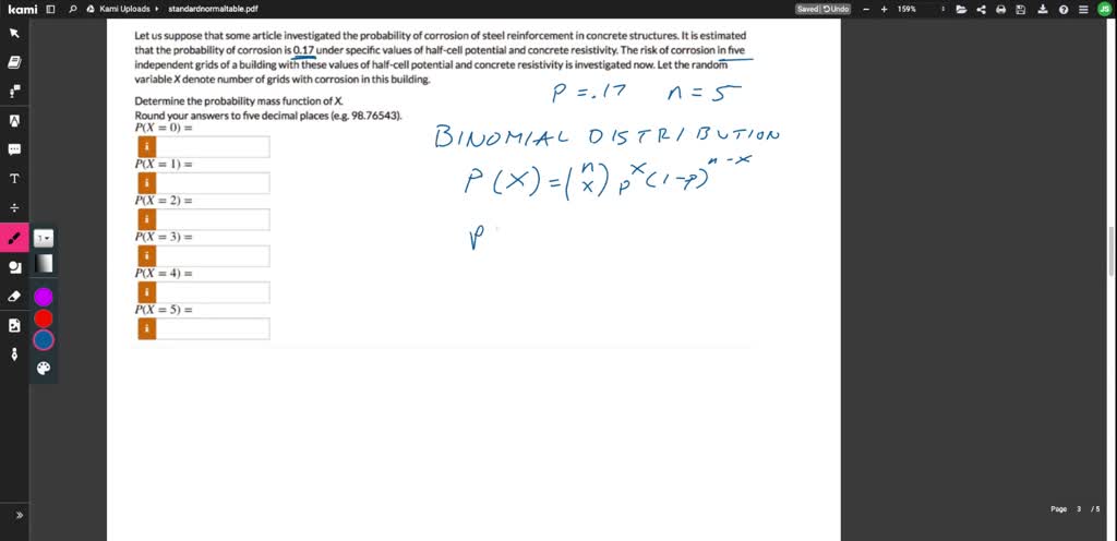 Solveduse The Random Variable X Defined In Question We Define New Random Variable 54 Which 8134
