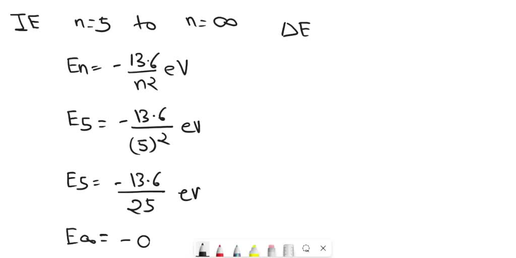 Calculate The Energy Required To Ionize A Ground State Hydrogen Atom