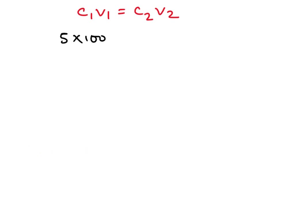 SOLVED: To make 100 mL of a 5 mg/mL solution using a stock solution of 50 mg/mL, how much ...