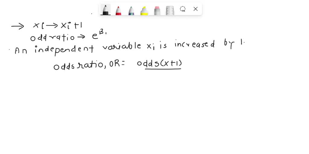 SOLVED: In logit models, the log of the odds ration becomes negative ...