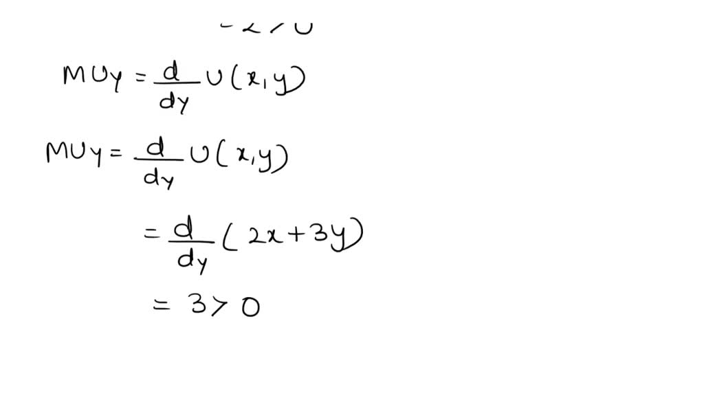 SOLVED: Consider the utility function over two goods, 𝑢(𝑥, 𝑦) = 𝑥√𝑦. (a ... SOLVED: Consider the utility function over two goods, 𝑢(𝑥, 𝑦) = 𝑥√𝑦. (a ...