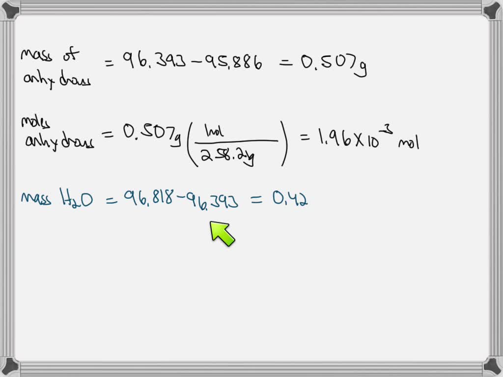 SOLVED: A sample of hydrated alum; KAI(SO4)2 H2O was analyzed by decomposition. Fill in the ...